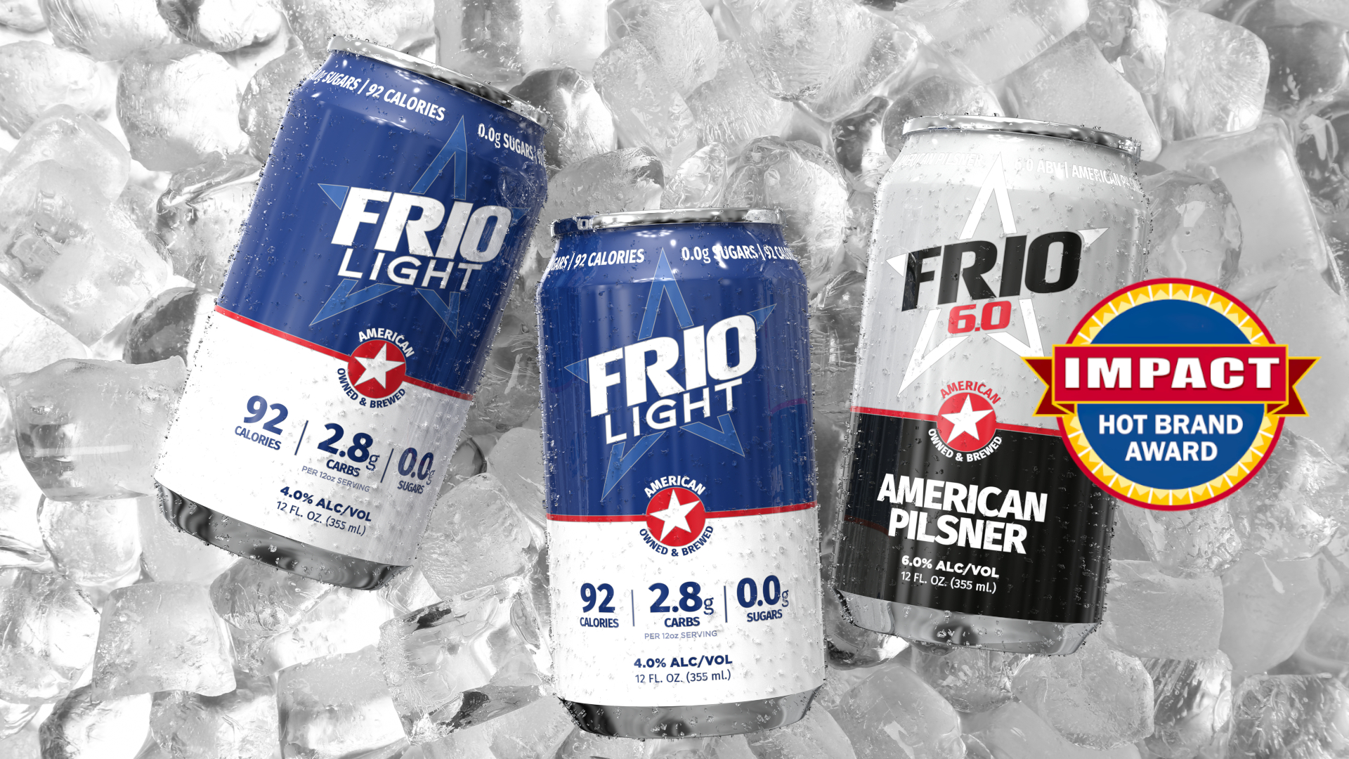 Enjoy FRIO Low Cal Low Carbs Light Beer