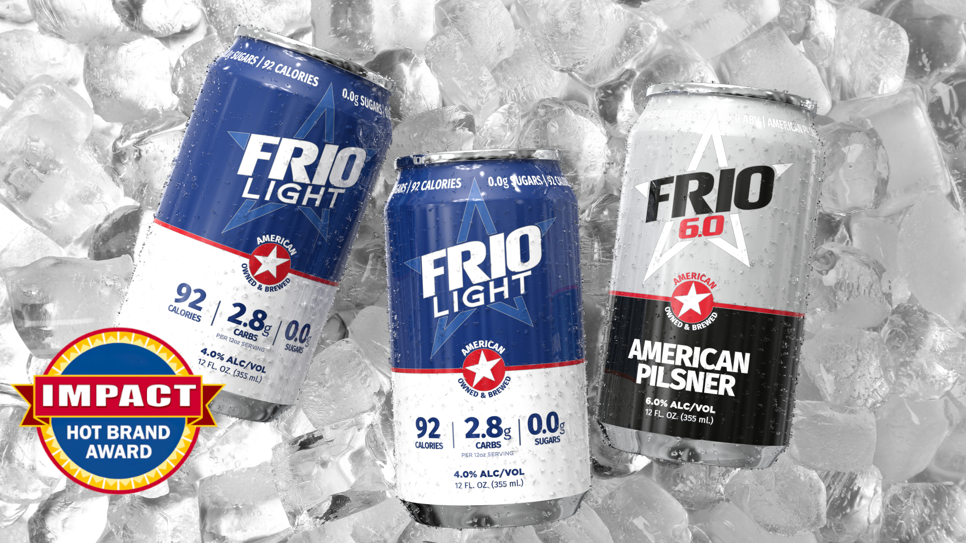 Enjoy FRIO Low Cal Low Carbs Light Beer